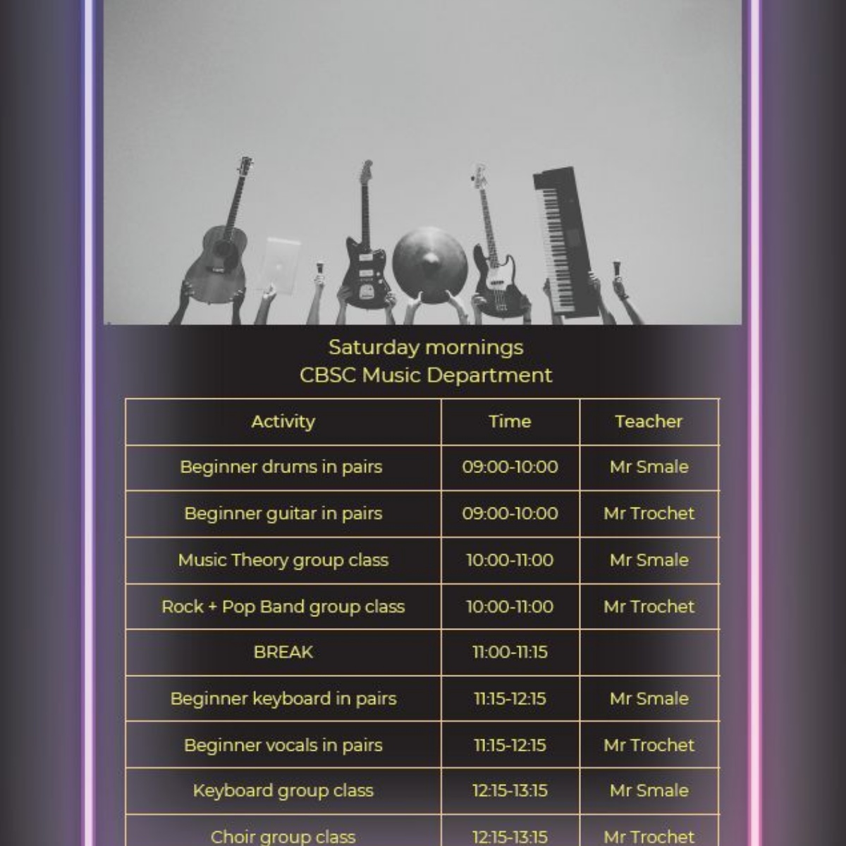 Carshalton Boys Sports College - CBSC Music Academy